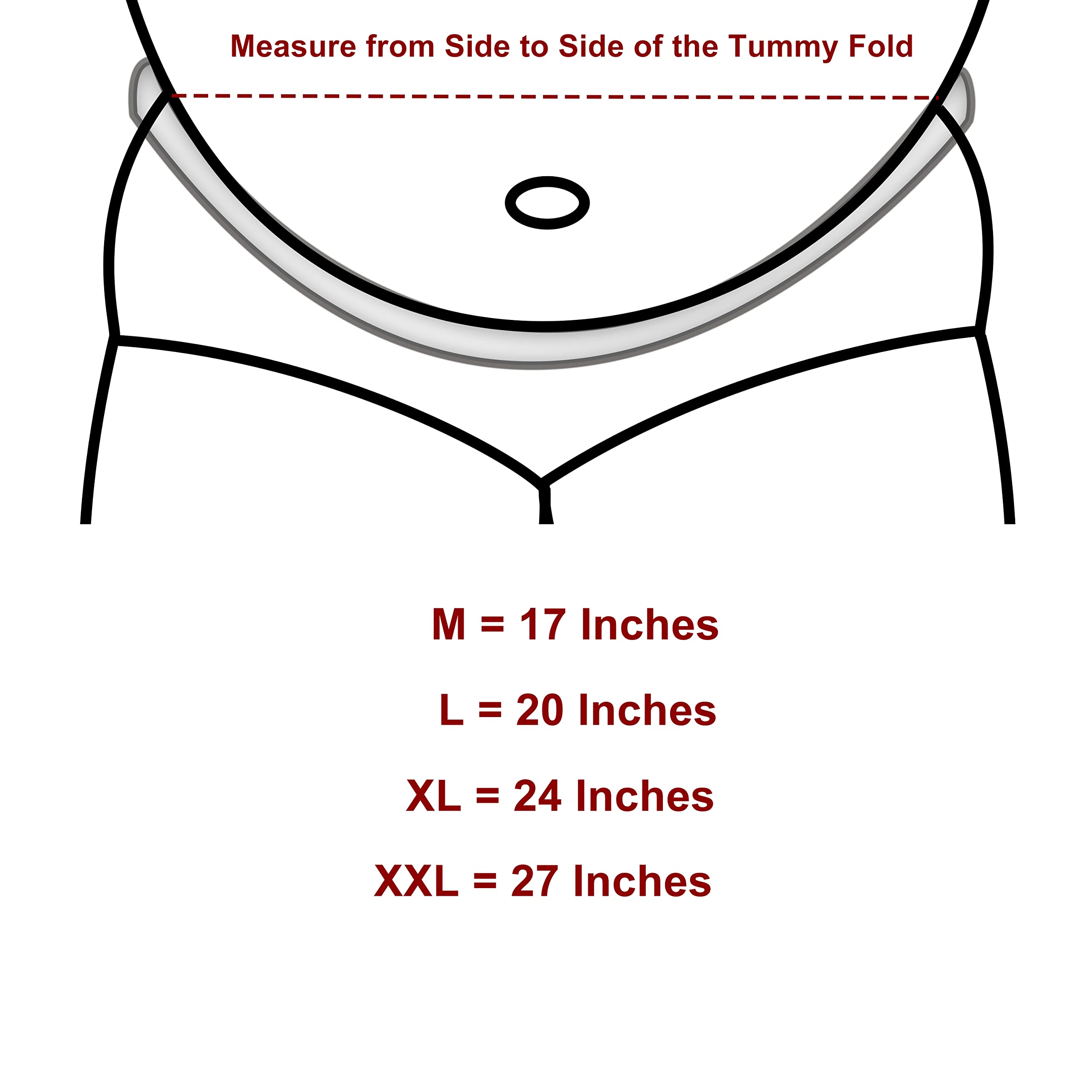 Tummy Liners for Sweat Rash -Brushed Cotton on Both Sides- Plus Size Under Belly Sweat Liners Belly Pad Belly Band for Skin Rash – 3PCS (XX-Large)