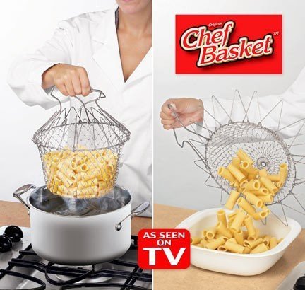 NEW CHEF BASKET 12 IN 1 PERFECT COOKING WIRE BASKET AS SEEN ON TV