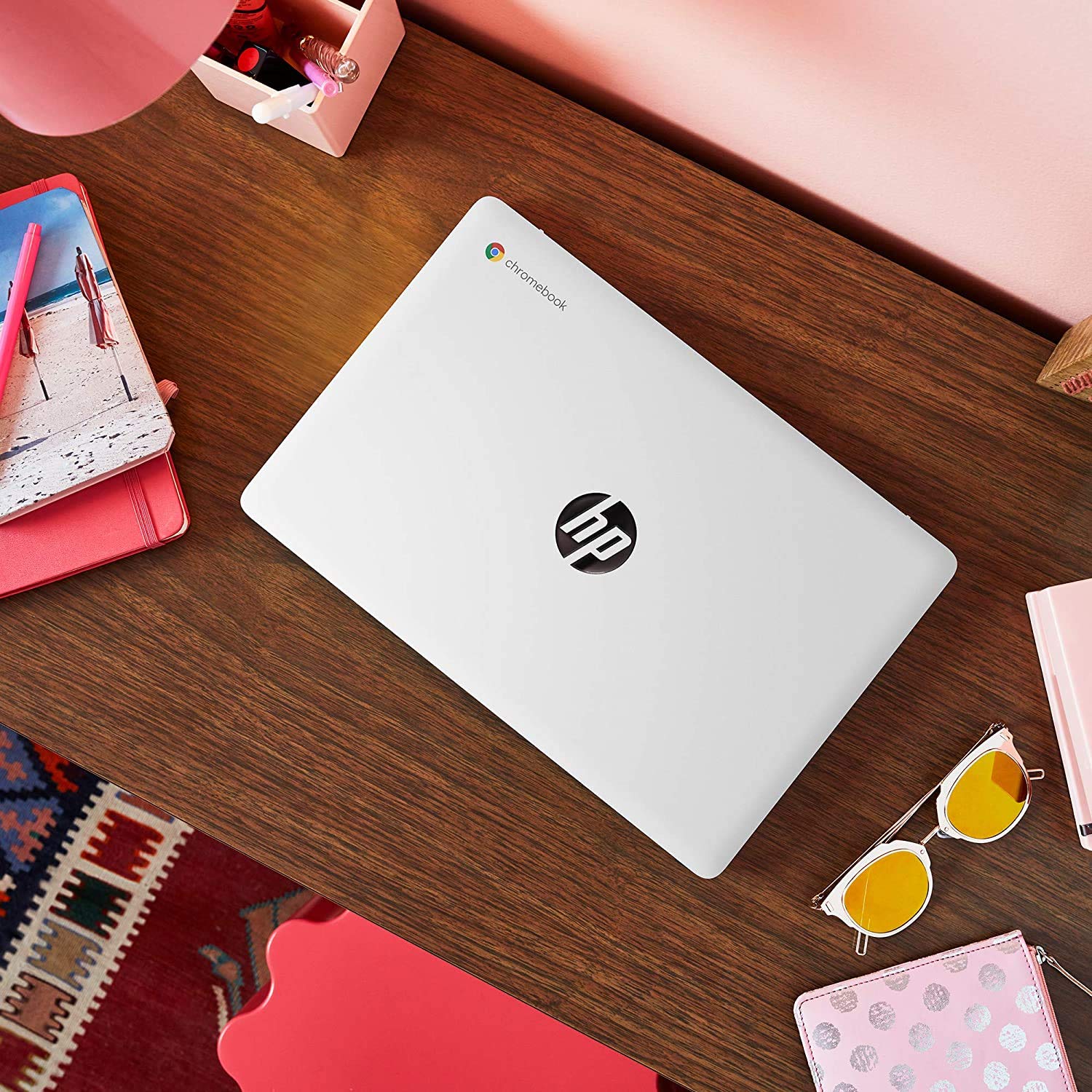 HP Chromebook 14-inch HD Laptop, Intel Celeron N4000, 4 GB RAM, 32 GB eMMC, Chrome (14a-na0020nr, Ceramic White)