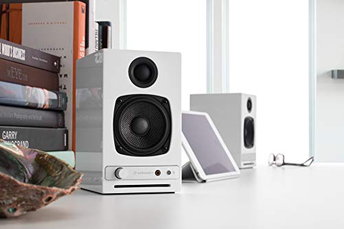 Audioengine A2-HD Wireless Bluetooth PC and Computer Desktop Speakers with aptX HD - USB, RCA, Headphone Compatible
