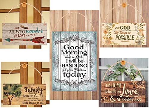 J.DXHY Welcome to Our Forever Sign, Rustic Wooden Welcome Wedding Sign, Brown, 18"x12"