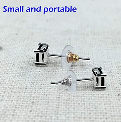 Earring Backs,Back Earrings Fishhook Earring Backs for Droopy Ears Earring Backs Replacements Bullet Clutch Back Earrings Replacement Earring Backs for Heavy Earring (Silver and Gold)