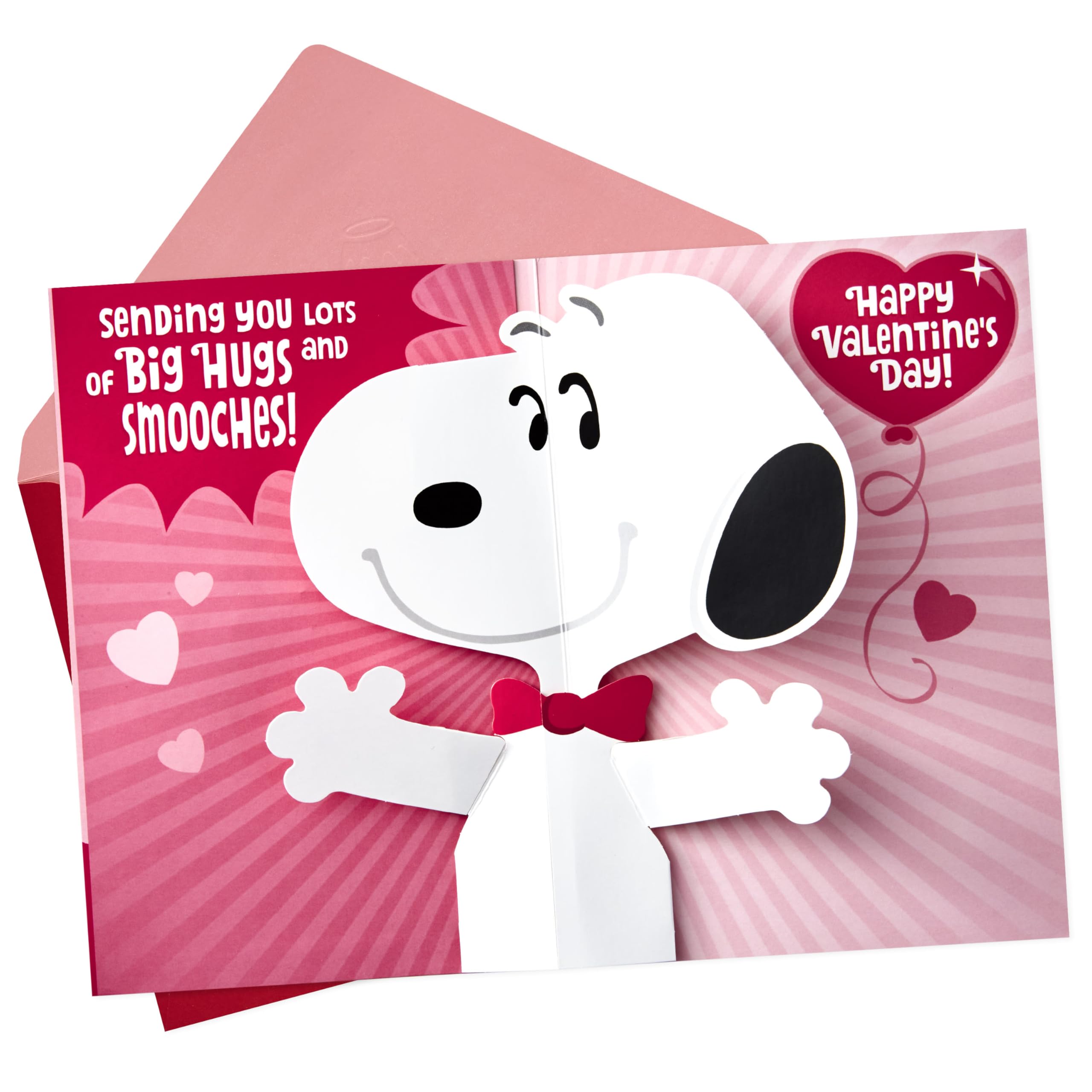 Hallmark Peanuts Musical Valentines Day Card for Kids (Snoopy Hug)