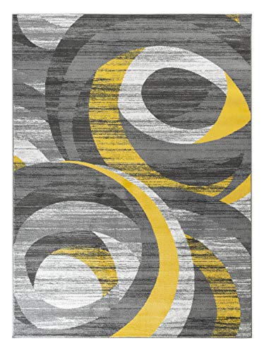 Rugs and Decor Metro/1003/2X3 area rugs, 2'x3' Actual Size is: 1'.11" x 2'.11" Door Mat, Yellow