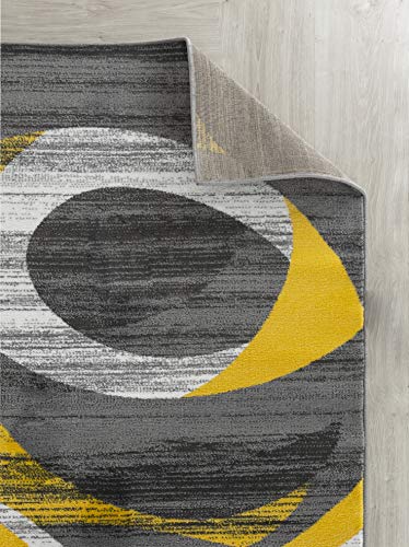 Rugs and Decor Metro/1003/2X3 area rugs, 2'x3' Actual Size is: 1'.11" x 2'.11" Door Mat, Yellow
