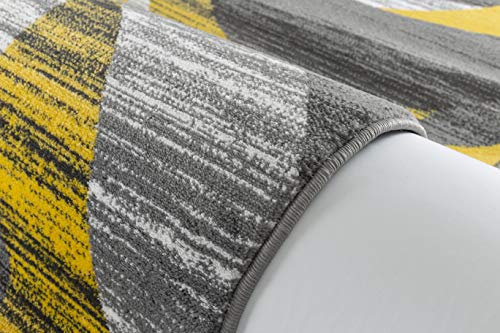 Rugs and Decor Metro/1003/2X3 area rugs, 2'x3' Actual Size is: 1'.11" x 2'.11" Door Mat, Yellow