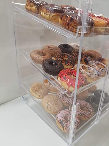 Self Serve Pastry or donut display case 3 trays for deli bakery convenience stores Display it and keeps fresh