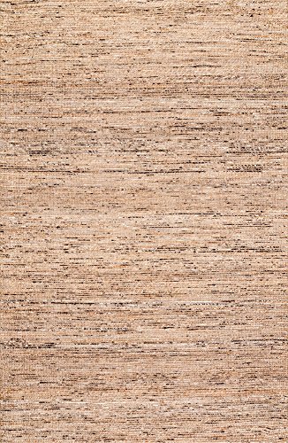 nuLOOM Emery Hand Woven Jute Area Rug, 5' x 8', Natural