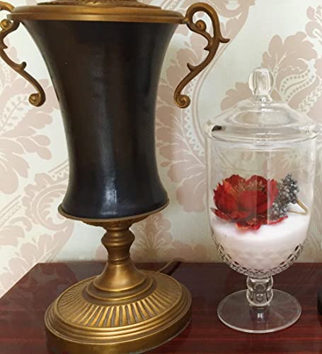 Bekmore Large Apothecary Jar with Airtight Lid in Premium Acrylic, Decorative Weddings Candy Buffet, Break-Resistant and BPA-Free, 55 Ounce