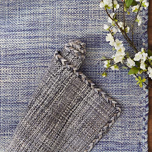 DII Woven Rugs Collection Hand-Loomed, 2x3', Blue Variegated