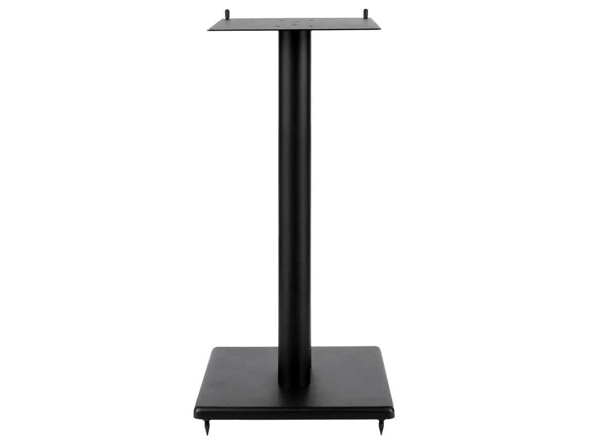 Monolith 28in Steel Speaker Stand - with Adjustable Top Plate, Hold Speakers Weighing Up to 75 Pounds, Scratch‑Resistant