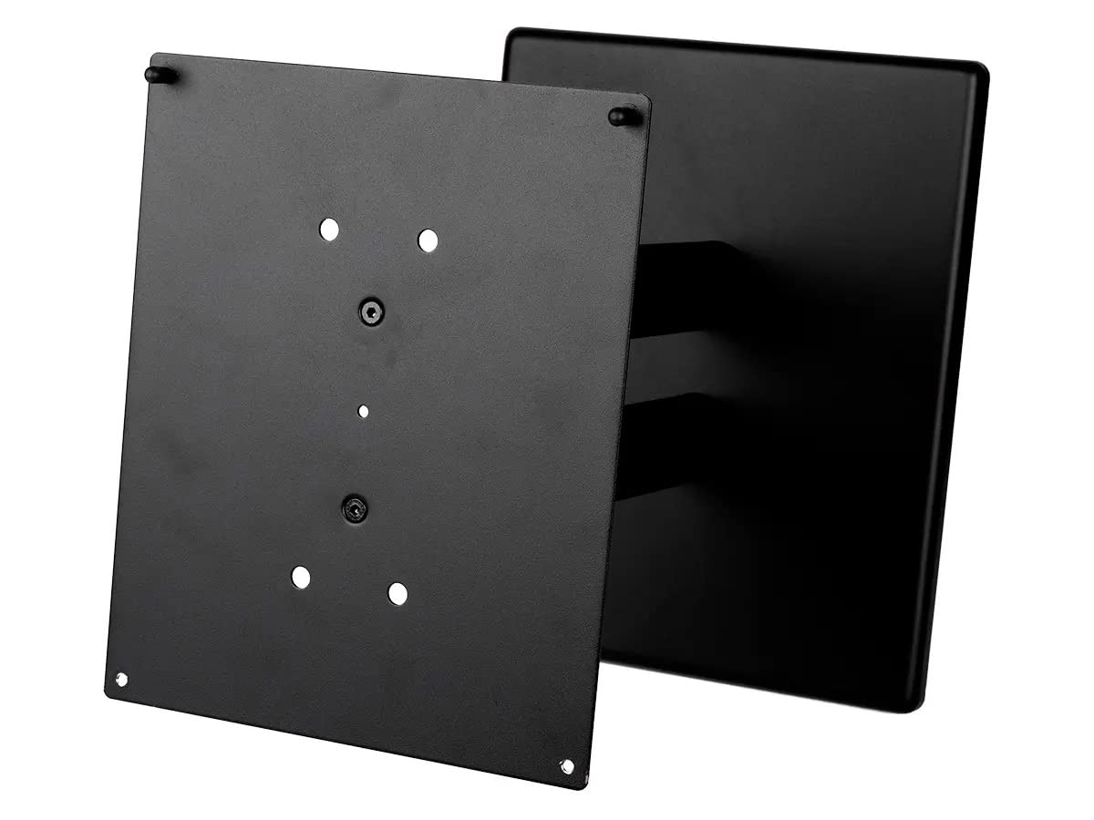 Monolith 28in Steel Speaker Stand - with Adjustable Top Plate, Hold Speakers Weighing Up to 75 Pounds, Scratch‑Resistant