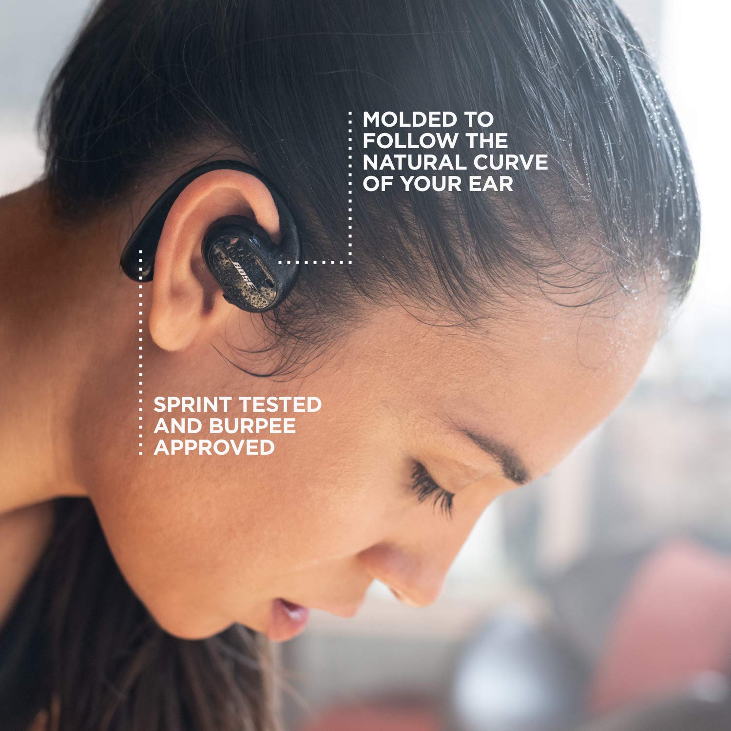 Bose Sport Open Earbuds β True Wireless Open Ear Headphones - Sweat Resistant for Running, Walking and Workouts, Black