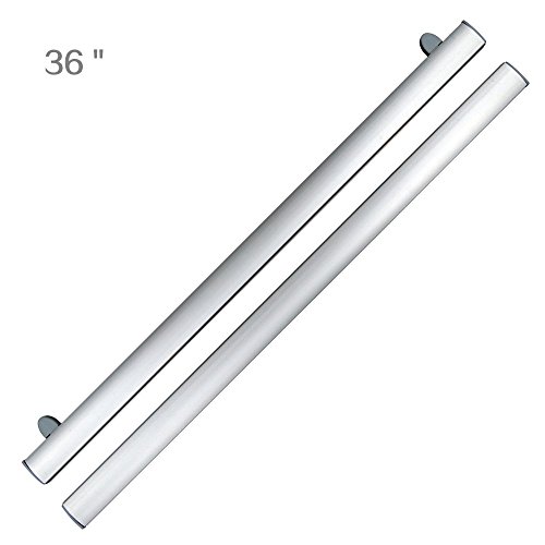 Banner Hanger Poster Rails Wall Hanger Aluminum Material,for Photo Picture Canvas Painting Artwork,Matt Silver(36 inches Wide)