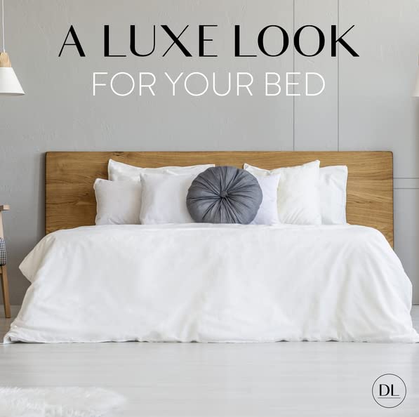 Danjor Linens California King Sheet Set - 6 Piece Set Including 4 Pillowcases - Deep Pockets - Breathable, Soft Bed Sheets - Wrinkle Free - Machine Washable - White Cal King Bed Sheets - 6 pc