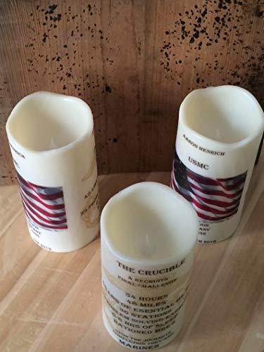 CRUCIBLE CANDLE with EGA- United States Marine Corps (USMC) non-personalized