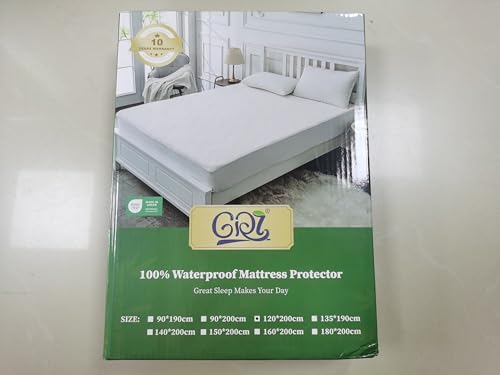 GRT Rayon Bamboo Waterproof Mattress Protector Cal King Size - 3D Air Fiber Cooling Mattress Cover Breathable Ultra Soft, Mattress Pad Noiseless Fits up to 26'' Deep Pocket Mattress Machine Washable