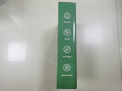GRT Rayon Bamboo Waterproof Mattress Protector Cal King Size - 3D Air Fiber Cooling Mattress Cover Breathable Ultra Soft, Mattress Pad Noiseless Fits up to 26'' Deep Pocket Mattress Machine Washable