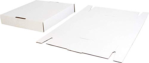12" Vinyl Record Storage Box - Sturdy Cardboard with Removable Lid - Holds up to 90 Records or Laser Discs - 1 Box #12BC13