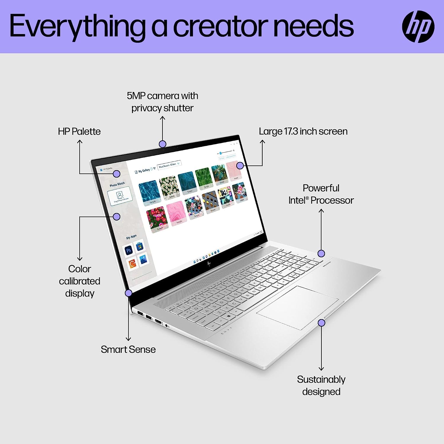 HP Envy Business Laptop, 17.3" FHD IPS Display, Intel Core i7-1260P, Windows 11 Pro, 32GB RAM, 1TB SSD, Thunderbolt 4, HDMI, Backlit Keyboard, Numeric Keypad, Long Battery Life, TD