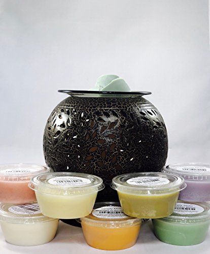 Scented Wax Melts Variety Pack - Hand Poured Natural Soy Candle Wax Melts for Warmers, 6 Resealable Cups (2.2 Ounces Each, 13.2 Ounces Total),Up to 40 Hours of Scent Throw Per Quarter Cup (Sweets)