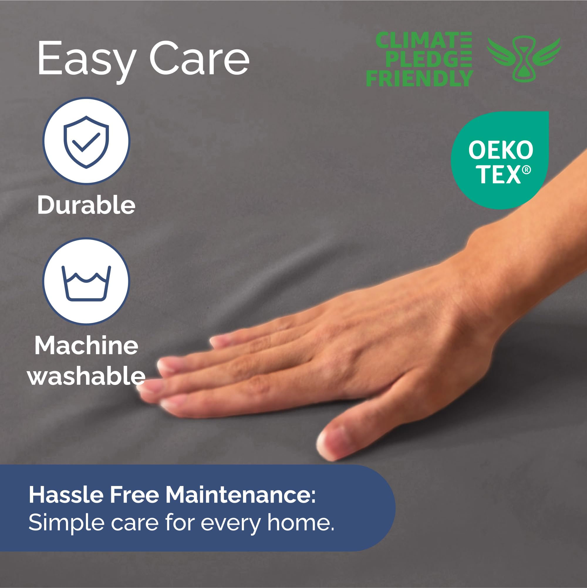 Extra Deep Cal King Fitted Sheet - Hotel Luxury Single Fitted Sheet Only - Easily Fits 18 inch to 24 inch Mattress - Ultra Soft, Wrinkle Free with Extra Deep Pockets - Breathable & Comfy - Dark Grey