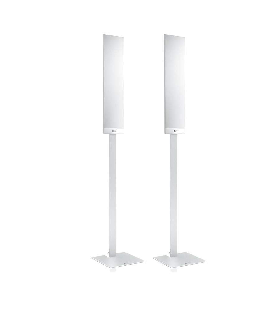 KEF TFLSTWH T-Series Floor Stand Pair Speaker - Silver