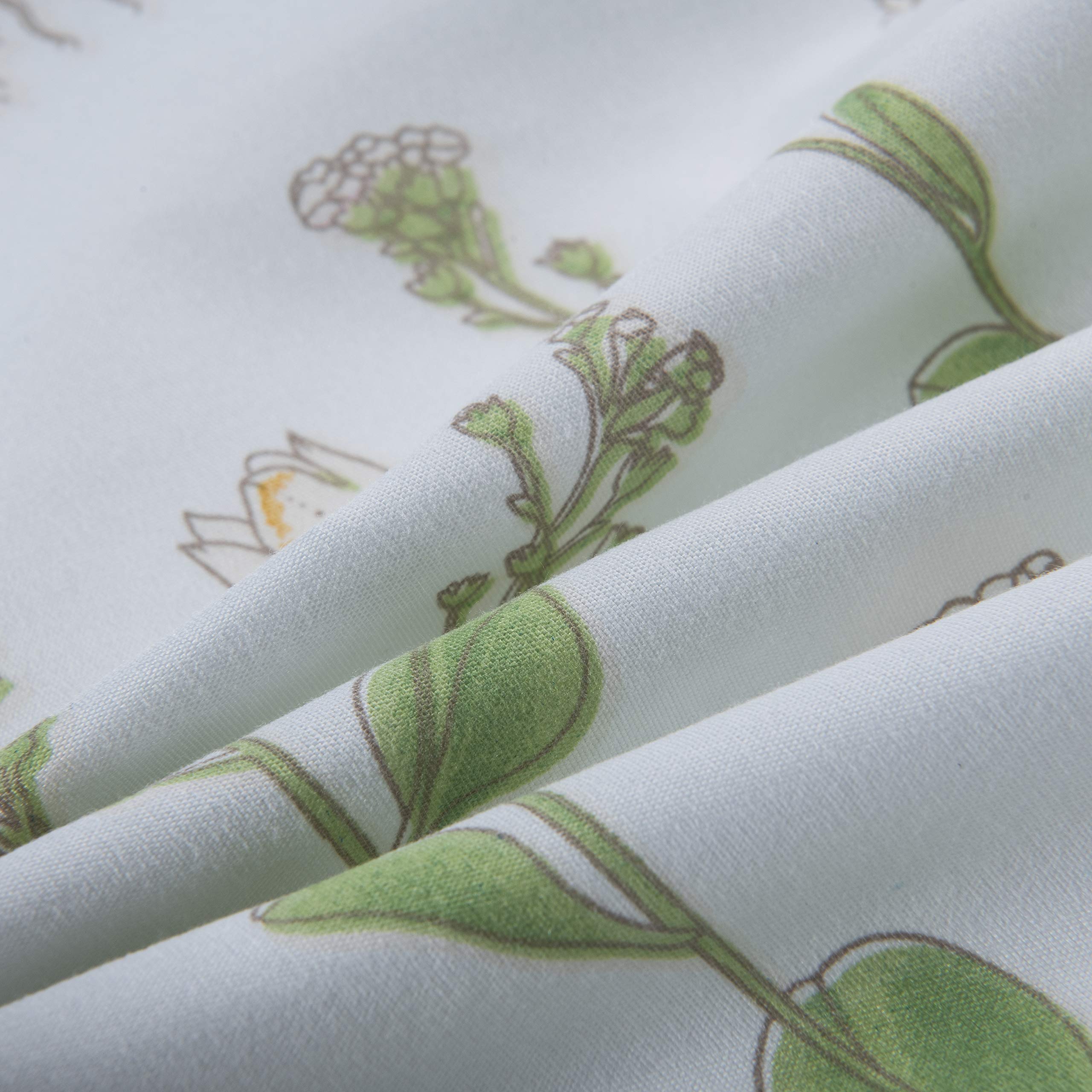 GETIANN Floral Duvet Cover Set Full/Queen Comforter Cover Set Spring Plant Printed 90"x90"(1 Comforter Cover and 2 Pillow Shams Soft Bedding Set