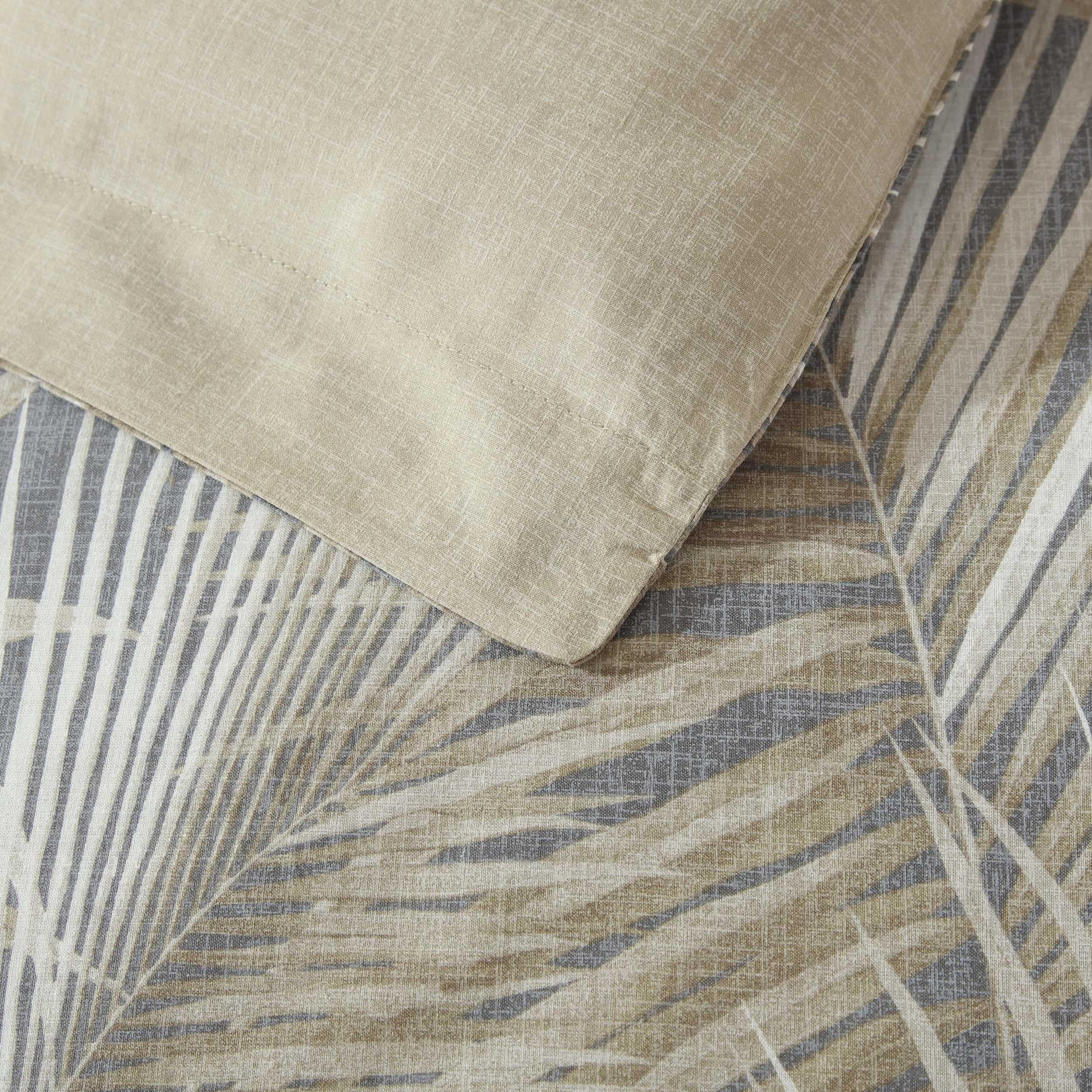 Tommy Bahama 223534 Raffia Palms Comforter Set, Brown, California King, 1 Count (Pack of 1)