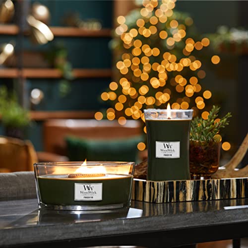 Woodwick Ellipse Scented Candle, Frasier Fir, 16oz | Up to 50 Hours Burn Time