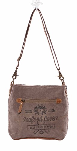 Myra Bag Cowhide & Cotton Shoulder Bag S-1129