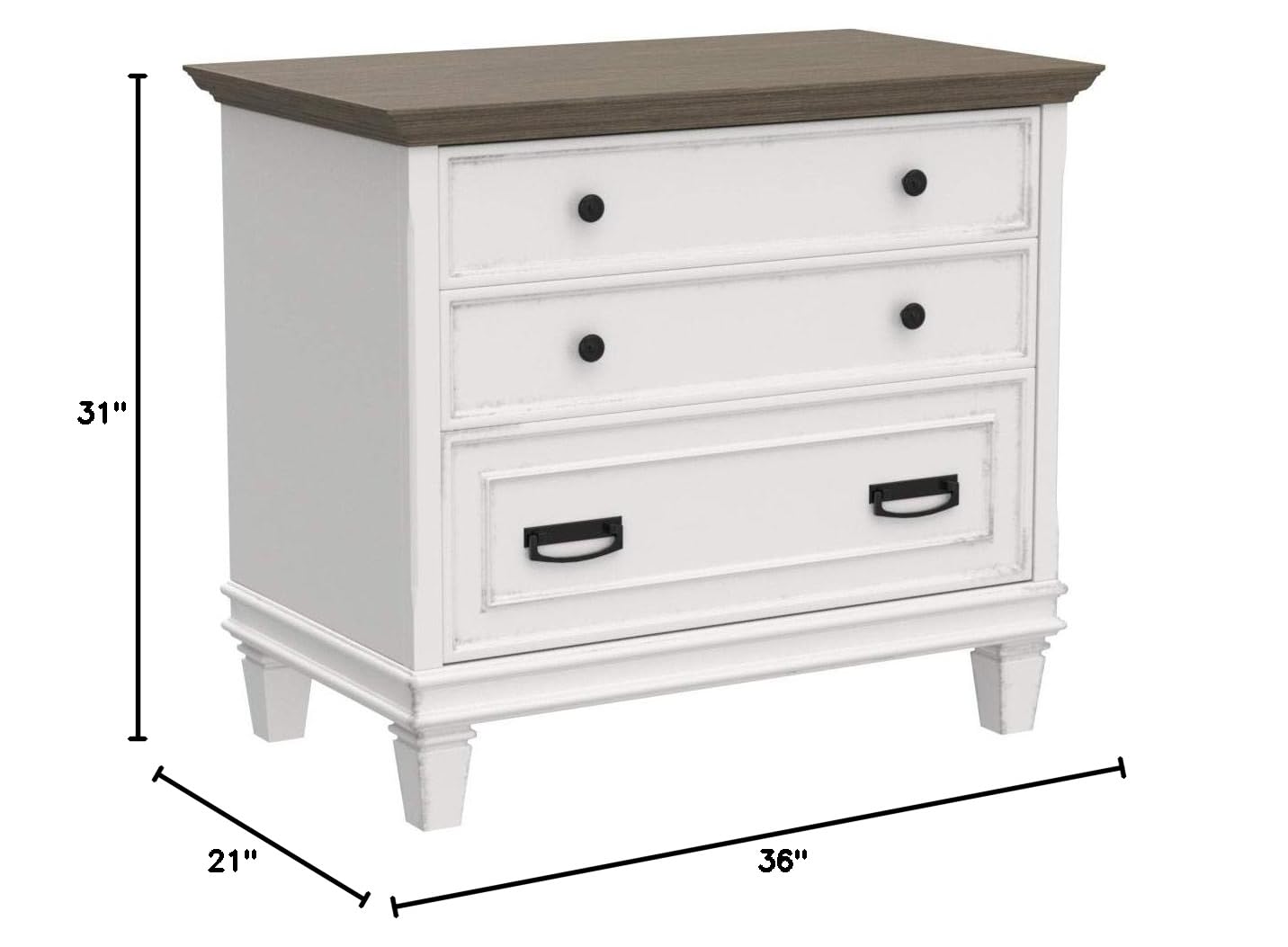 Martin Furniture Lateral File, White