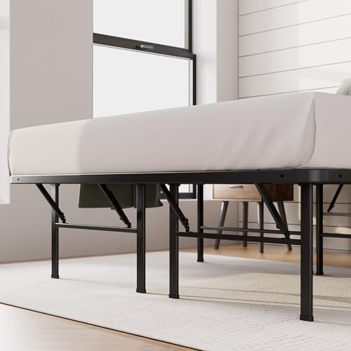 ZINUS SmartBase Heavy Duty Mattress Foundation, 14 Inch Metal Platform Bed Frame, No Box Spring Needed, Sturdy Steel Frame, Underbed Storage, Full