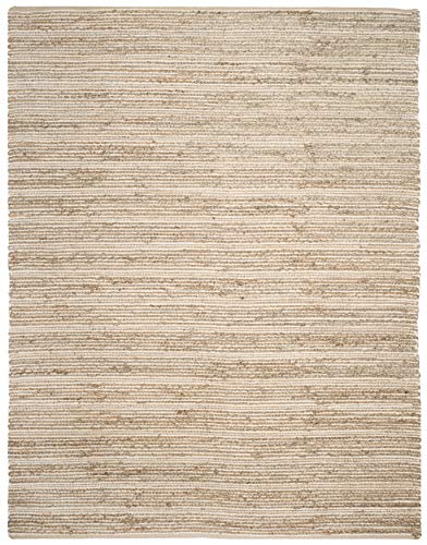 SAFAVIEH Cape Cod Collection 8' x 10' Natural/Ivory CAP851G Handmade Flatweave Jute Area Rug
