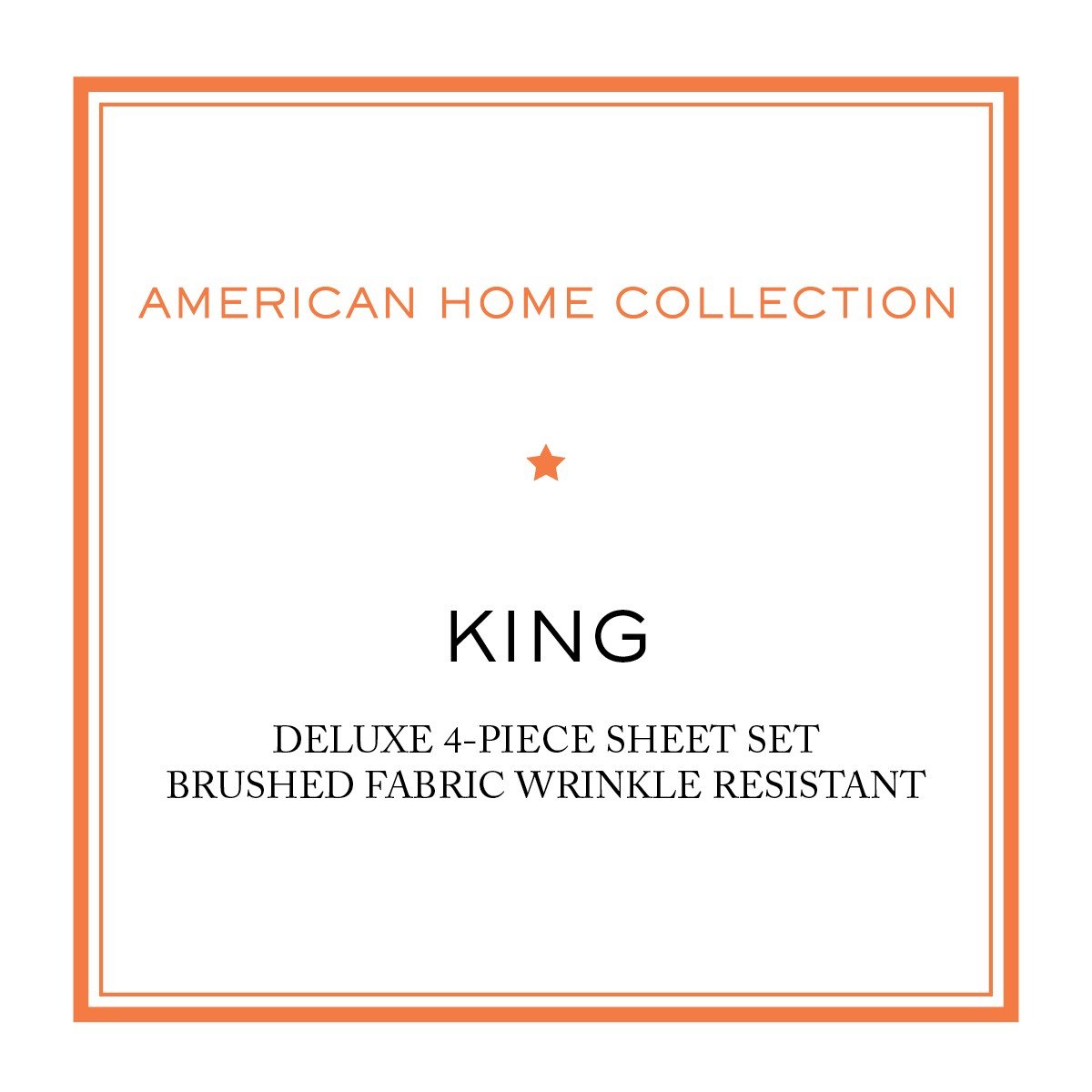 American Home Collection King Sheet Sets - Ultra-Soft Microfiber Bed Sheets - Wrinkle - Resistant, Breathable, Deep Pockets - Dark Gray