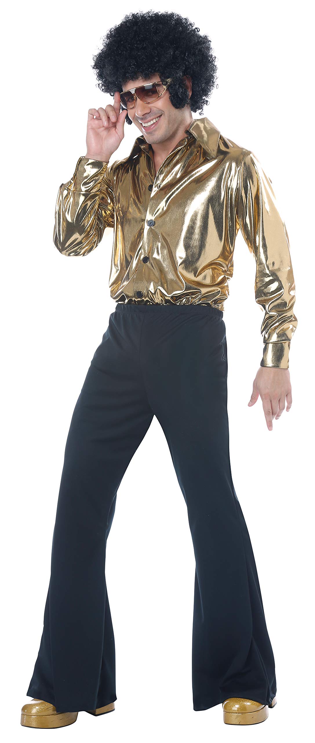 California Costumes MENS Disco King Adult Sized, Gold, Large US