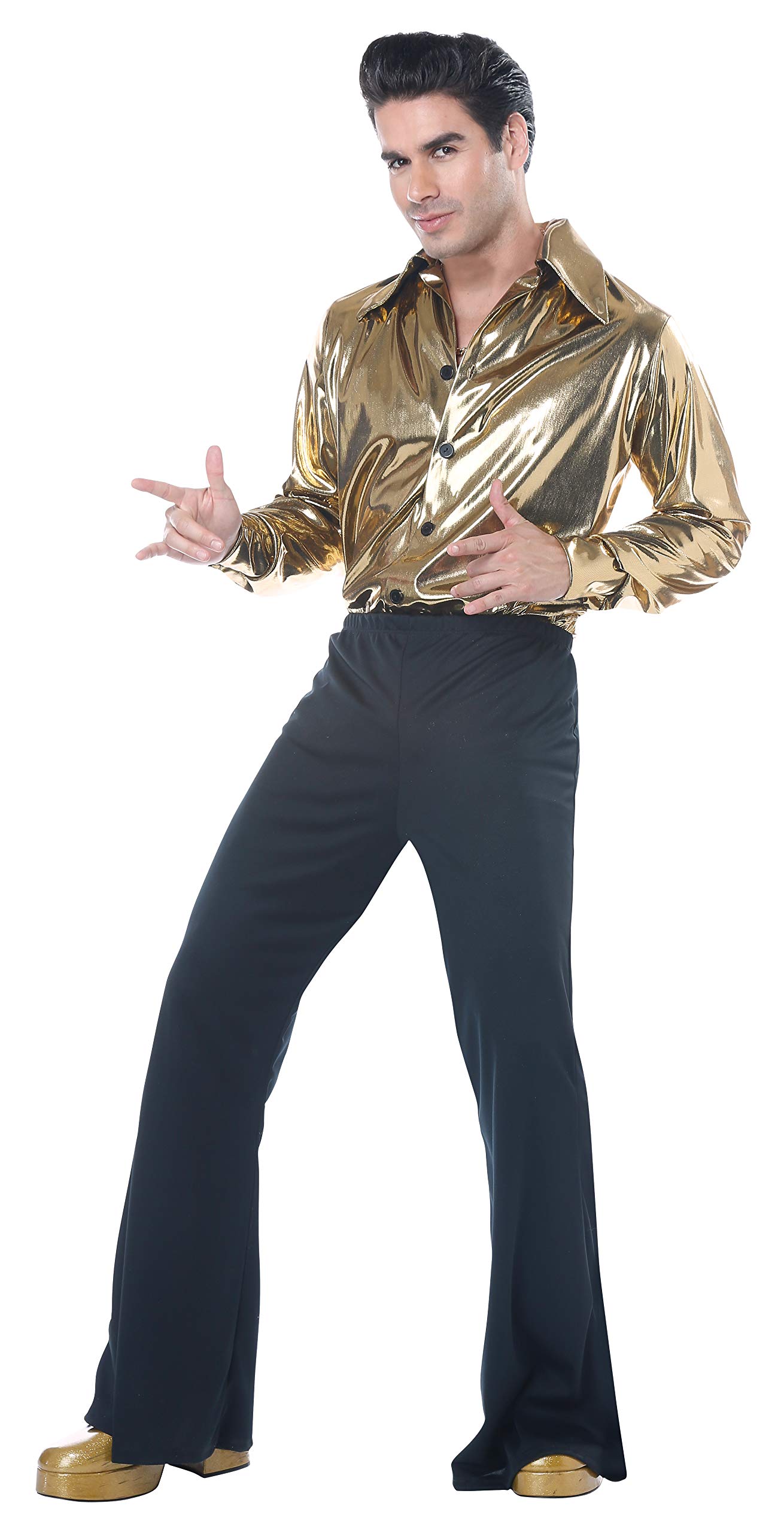 California Costumes MENS Disco King Adult Sized, Gold, Large US
