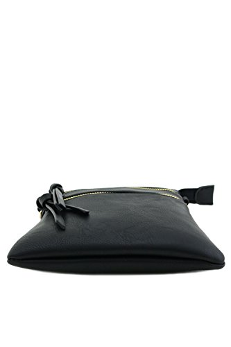 Isabelle Functional Multi Pocket Crossbody Bag (BLACK)