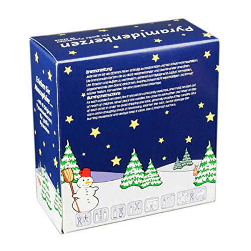Jeka Kerzen Christmas Pyramid Carousel Candles, Large 17mm - Red