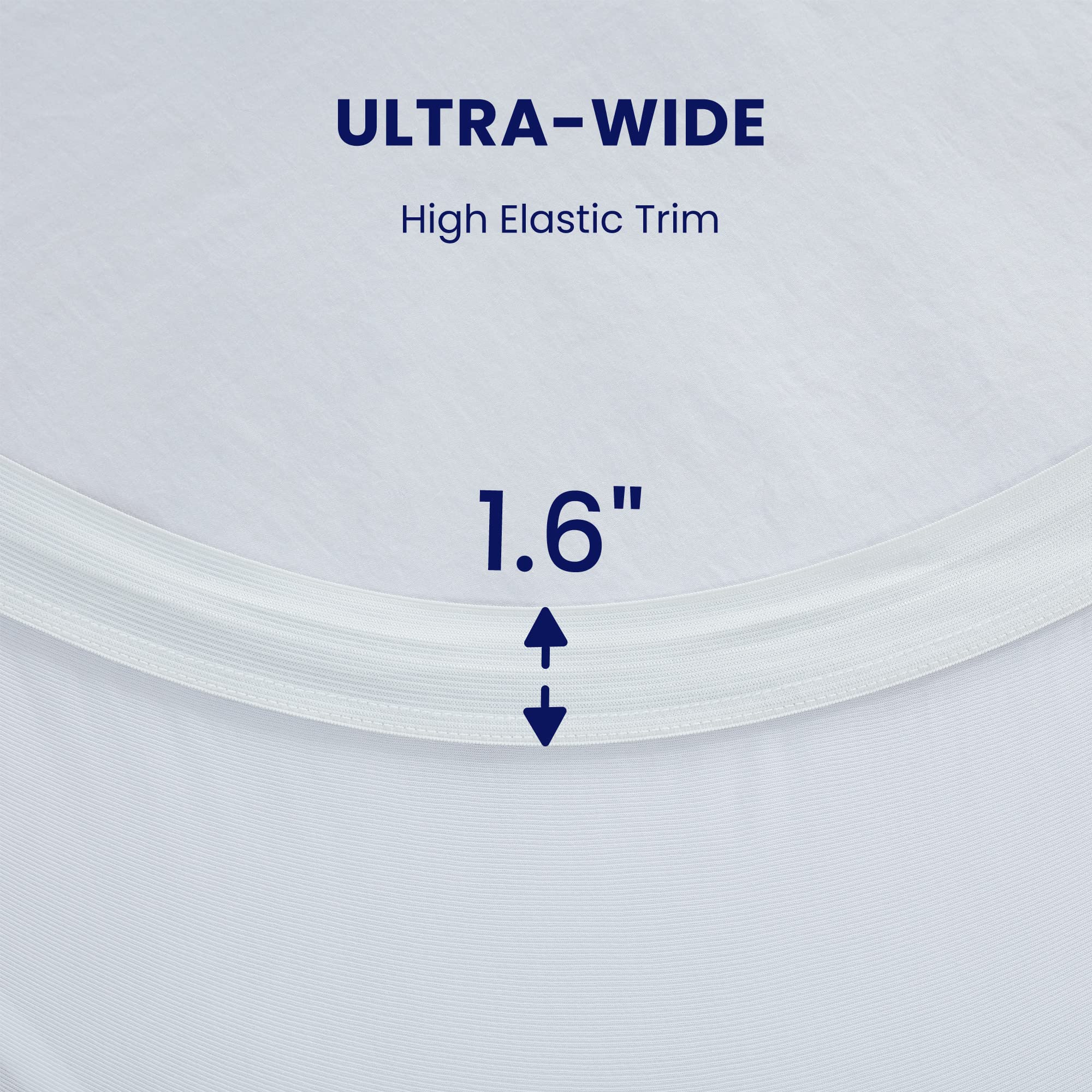 SLEEP ZONE Cooling Mattress Topper California King, Premium Zoned Cool Mattress Pad Cover, Padded Mattress Protector Breathable Washable, Deep Pocket 8-21" (White, Cal King)