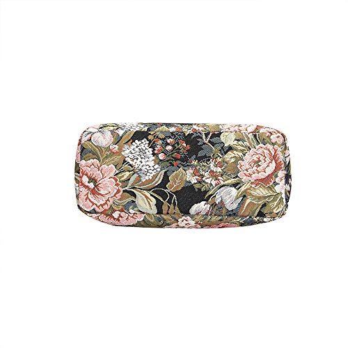 Signare Tapestry Shoulder Bag Tote Bag for Women with Peony Flower (SHOU-PEO)