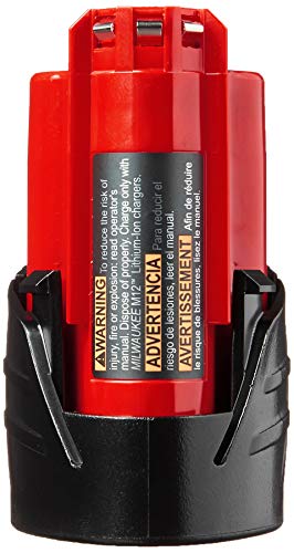 Milwaukee 48-11-2401 Genuine OEM M12 REDLITHIUM 12 Volt 1.5 Amp Compact Lithium Ion Battery with Overload Protection for Cordless Power Tools