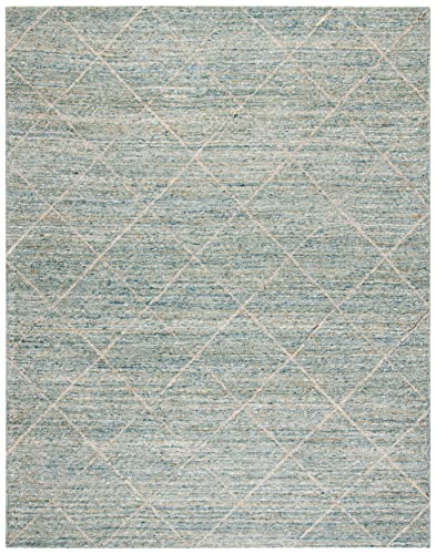SAFAVIEH Himalaya Collection 8' x 10' Blue HIM423M Handmade Premium Wool Area Rug
