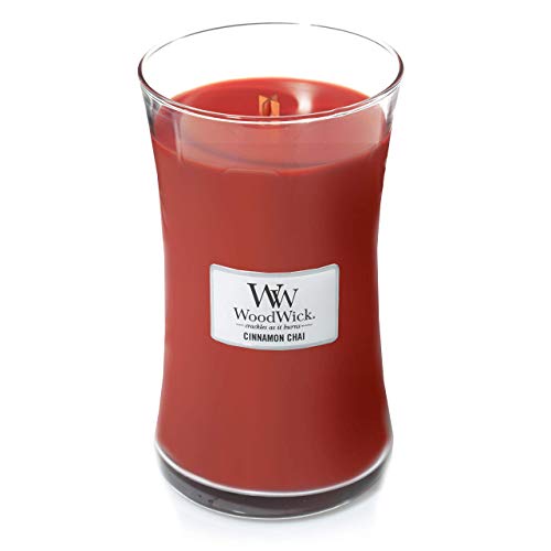 WoodWick Cinnamon Chai Candle, Youth Large / 11-13, Red