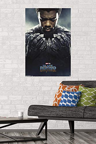 Trends International Marvel Cinematic Universe Black Panther - One Sheet Wall Poster, 22.375" x 34", Premium Unframed Version