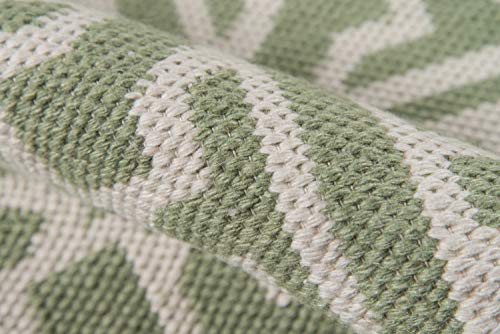 Madcap Cottage Palm Beach Lake Trail Area, Indoor Outdoor Rug, 2' X 3', Green