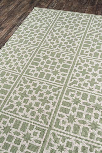 Madcap Cottage Palm Beach Lake Trail Area, Indoor Outdoor Rug, 2' X 3', Green