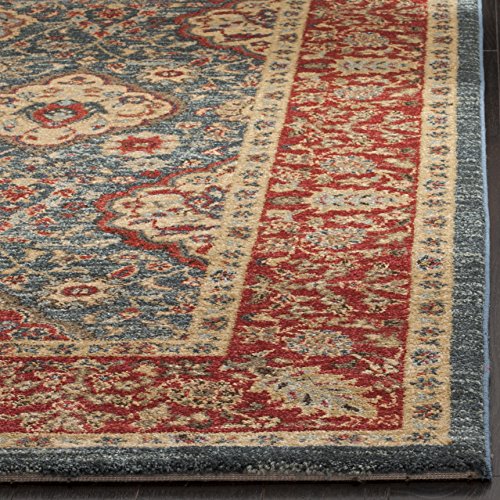SAFAVIEH Mahal Collection 3' x 5' Navy / Red MAH655C Traditional Oriental Non-Shedding Living Room Bedroom Accent Rug