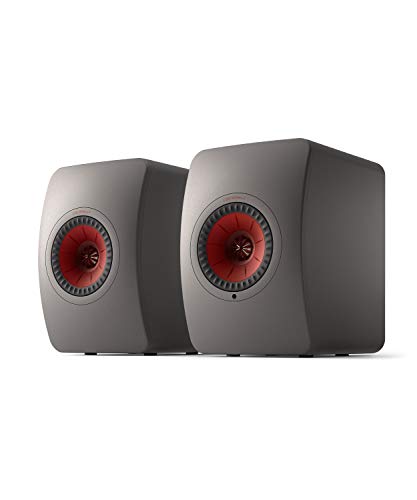 KEF LS50 Wireless II (Pair, Titanium Grey) and KEF KC62 Subwoofer (Black)