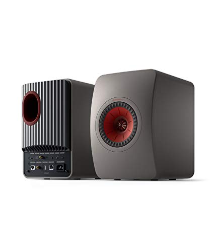 KEF LS50 Wireless II (Pair, Titanium Grey) and KEF KC62 Subwoofer (Black)